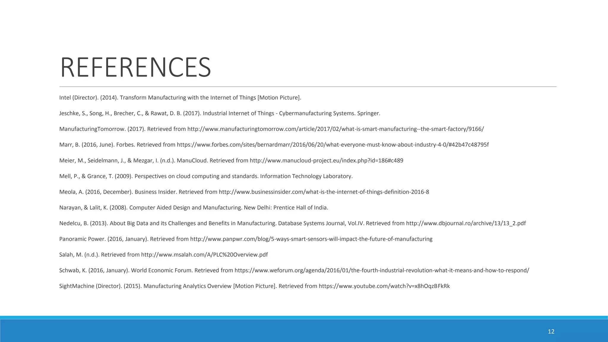 Smart Manufacturing Presentation | PPTX