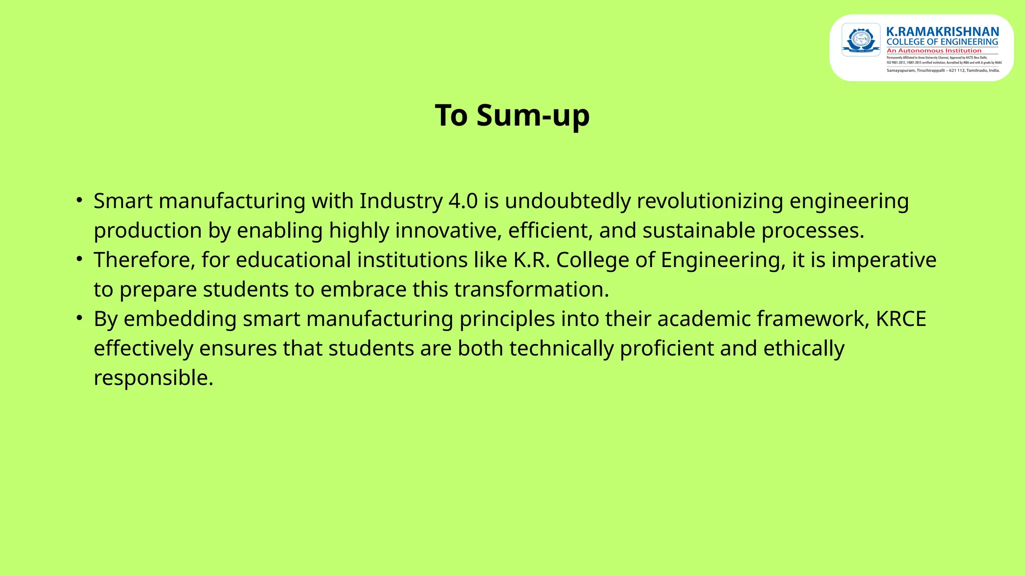 Smart Manufacturing with Industry 4.0 Engineering Redefined | PPTX