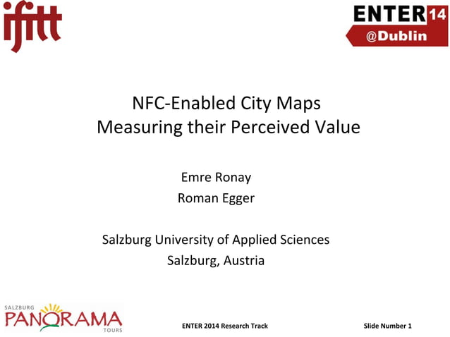 NFC-Enabled City Maps Measuring their Perceived Value | PPT