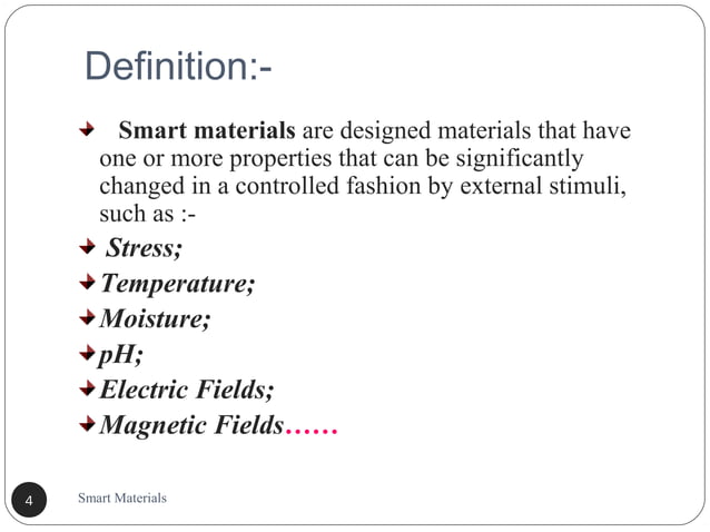 Smart material | PPT