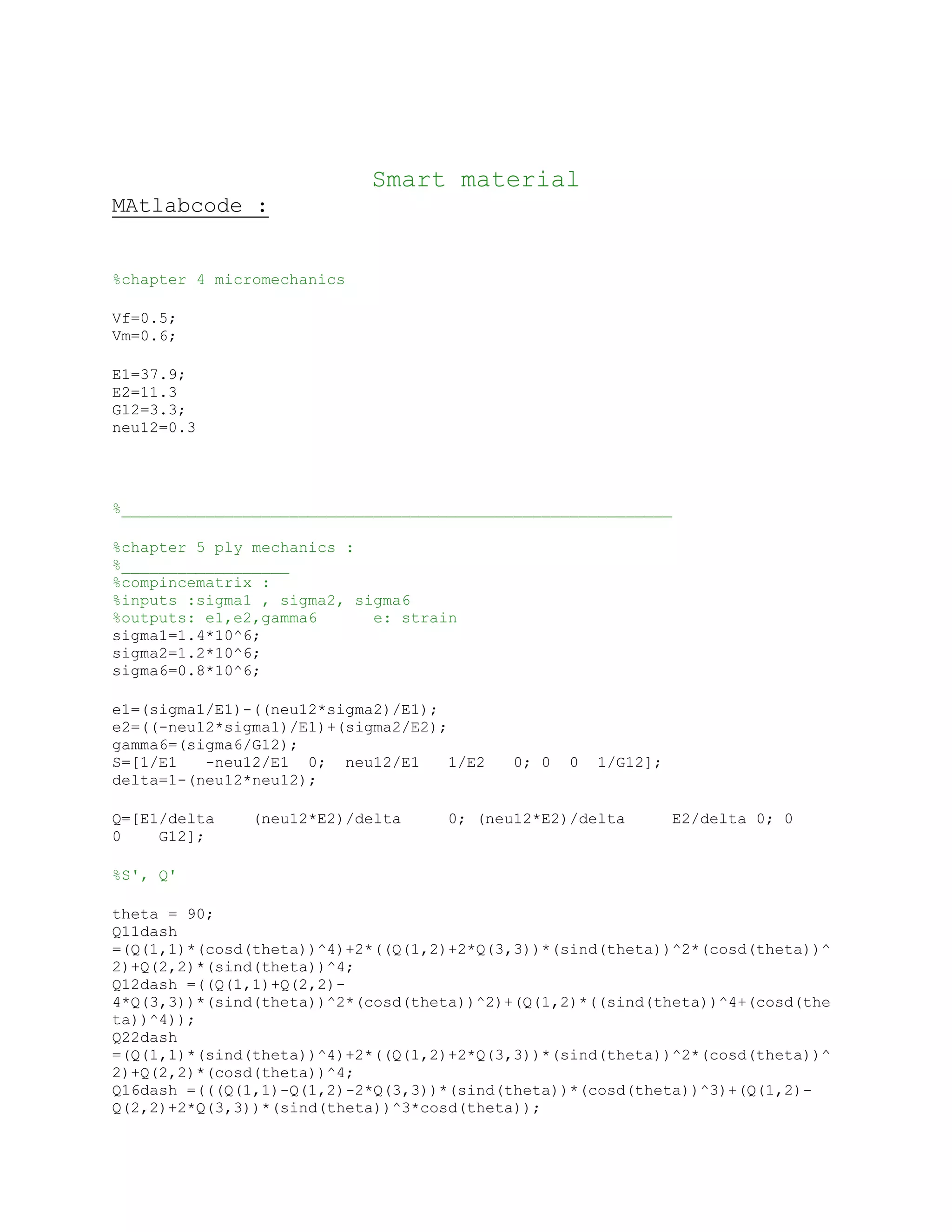 Smart material project number 1 | DOCX