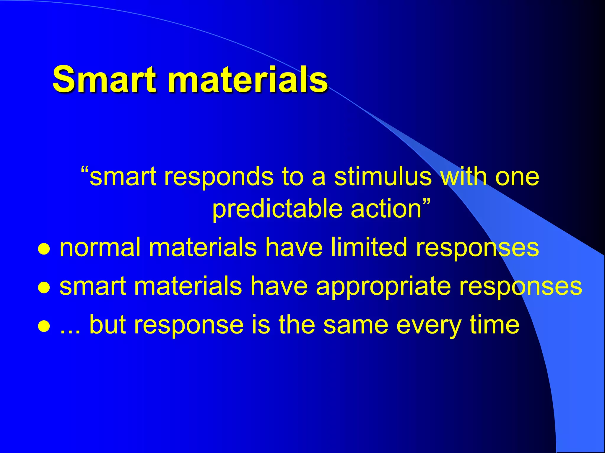 Smart materials | PPT