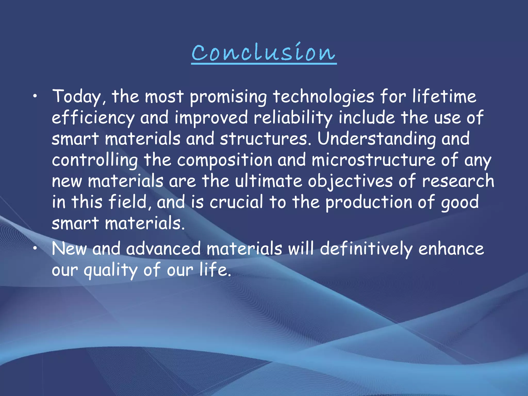 Smart materials.. smart ppt | PPT