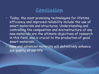 Smart materials.. smart ppt | PPT