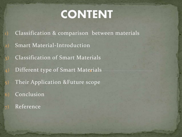 Smart materials | PPT