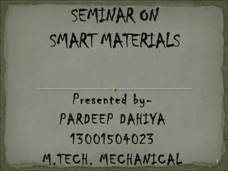 Smart materials | PPT