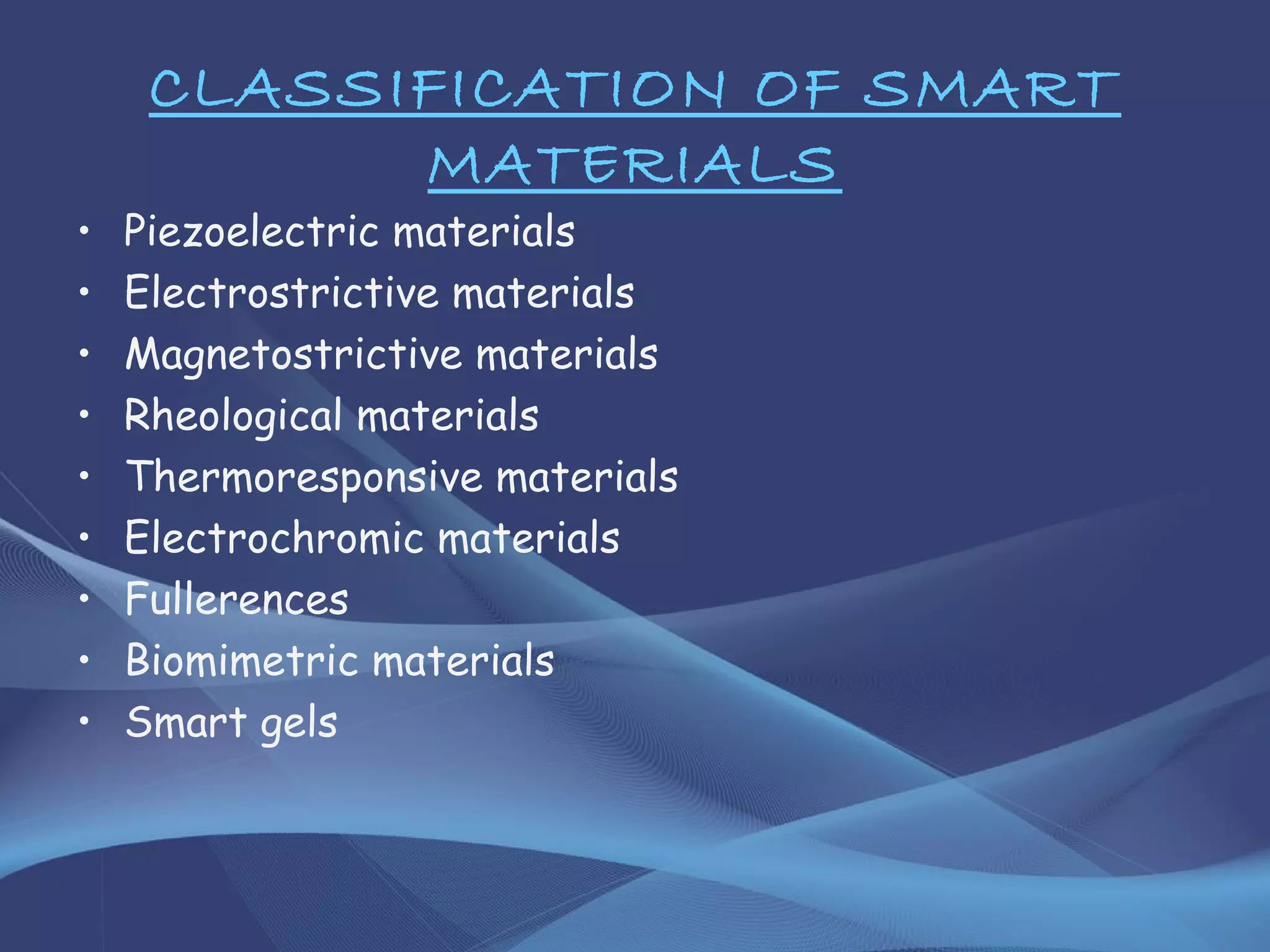 Smart materials presentation | PPT
