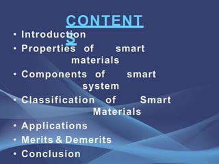 Smart materials | PPTX | Physics | Science