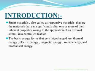 Smart materials | PPTX