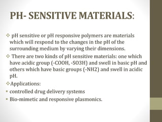 Smart materials | PPTX