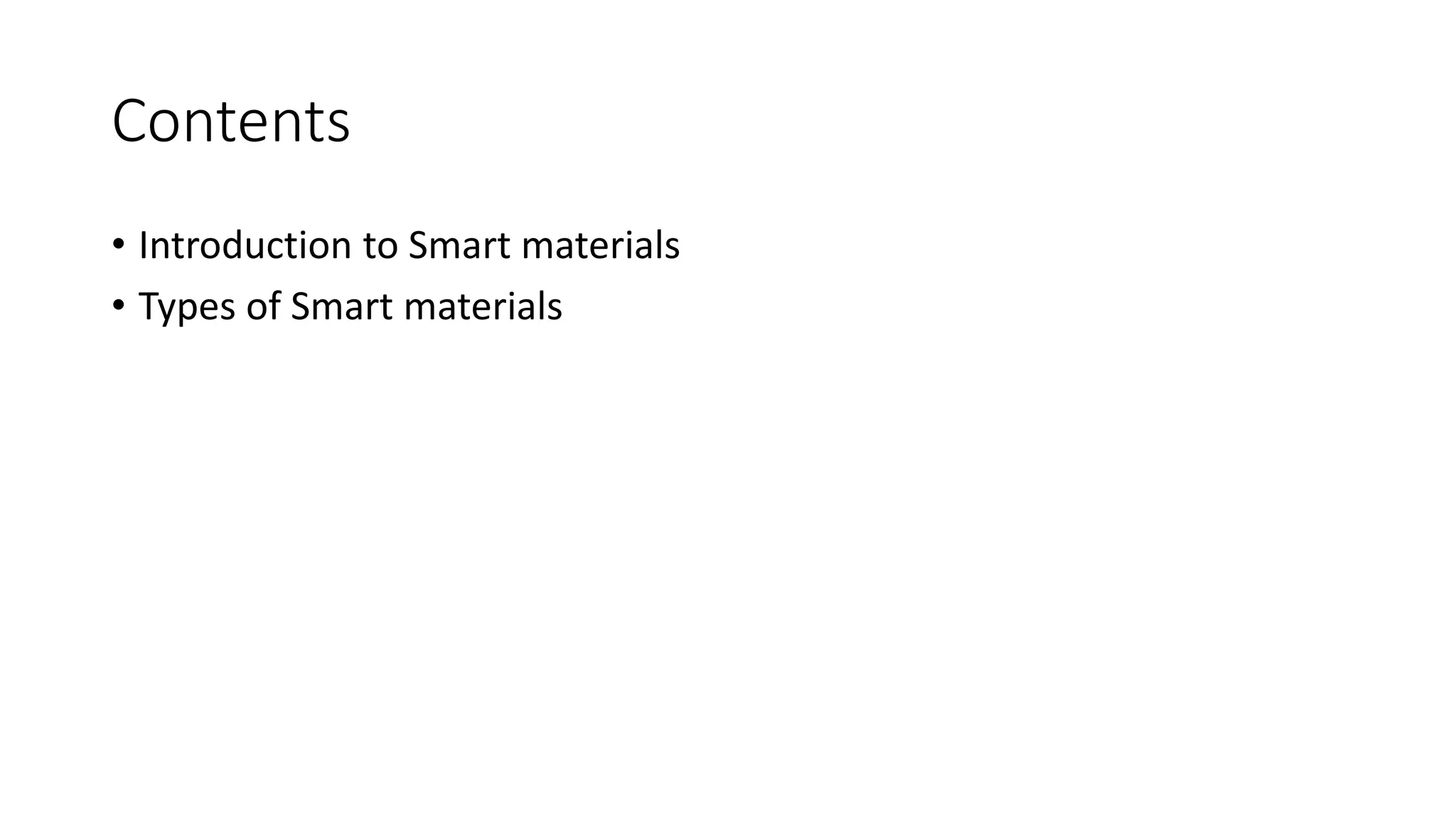 Smart materials | PPT