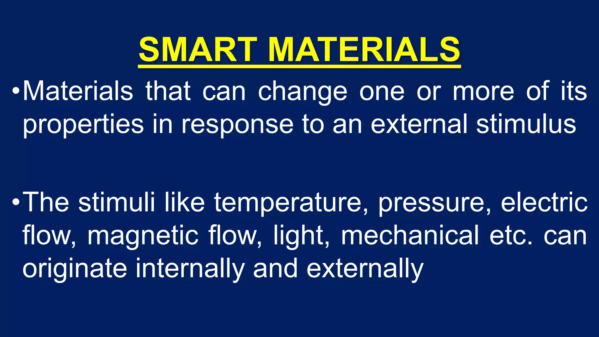 SMART MATERIALS | PPTX
