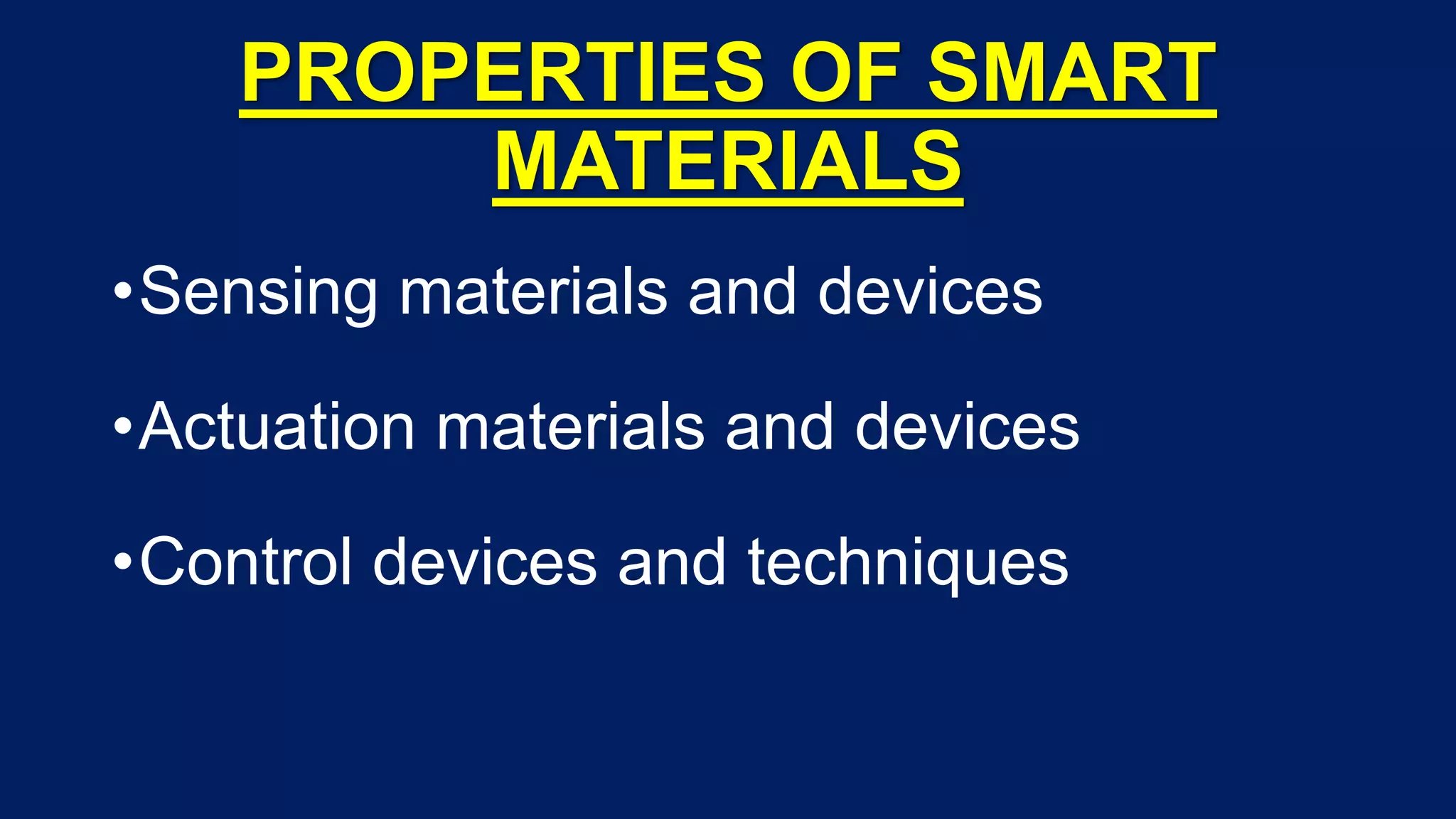 SMART MATERIALS | PPTX