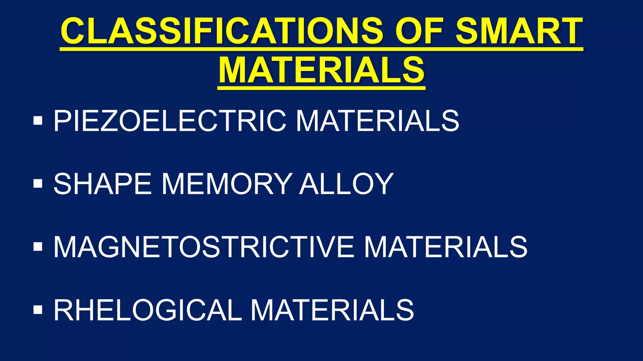 SMART MATERIALS | PPTX