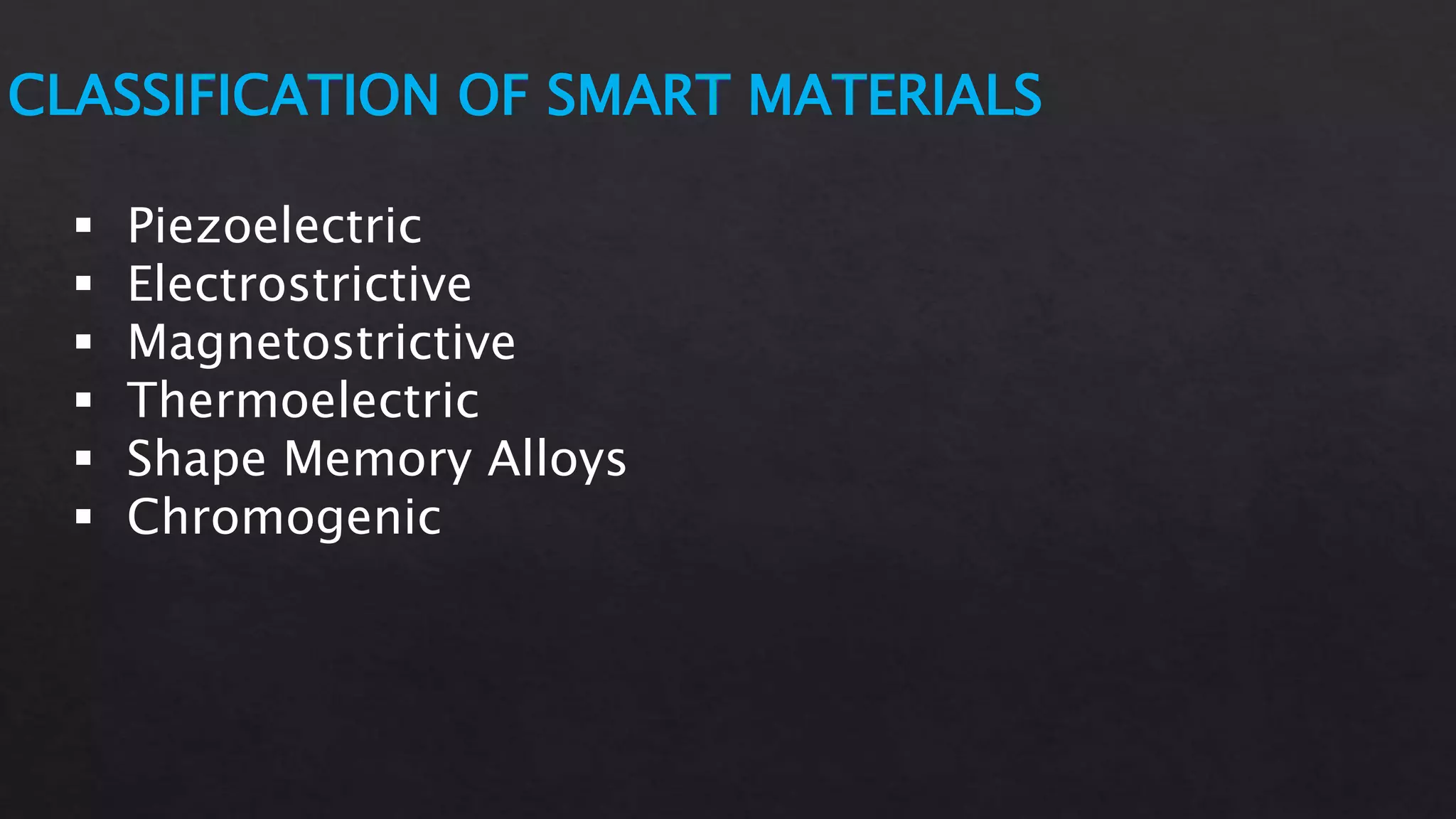 Smart materials | PPT