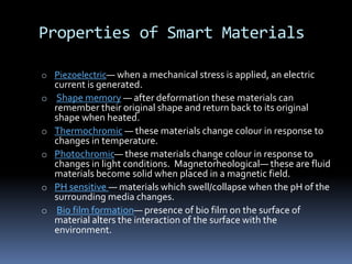 smart materials.pptx | Dental Health | Diseases and Conditions