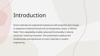 Smart Material,engineering chemistry chapter 5.pptx