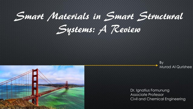 Smart materials in smart structural system | PPT