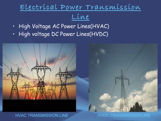 SMART MATERIAL IN HIGH POWER TRANSMISSION LINES(HVDC & HVAC) | PPT