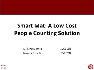 Smart Mat: A Low Cost People Counting Solution | PPTX