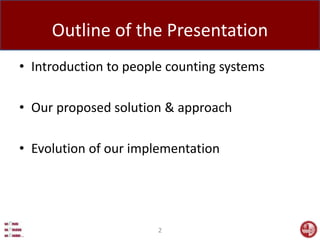 Smart Mat: A Low Cost People Counting Solution | PPTX