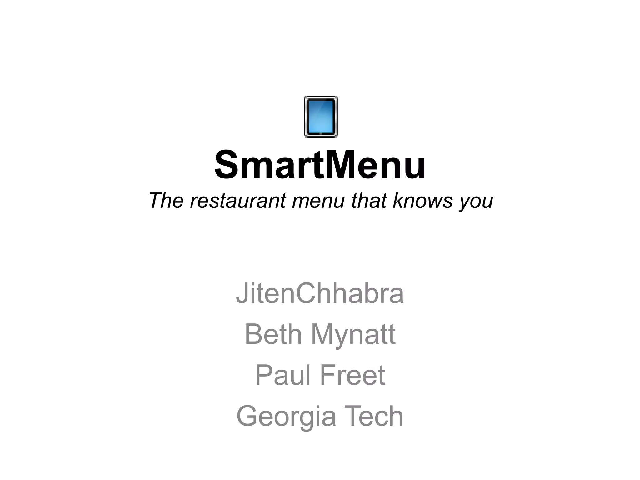 Smart menu lecture 7 partners | PPTX