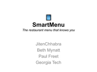 Smart menu lecture 7 partners | PPTX