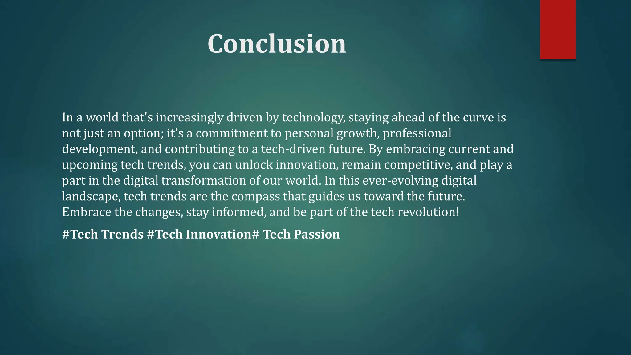 Tech Trends: The Future of Innovation | PPTX
