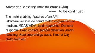 Smart meter_Advanced metering Infrastructures | PPTX