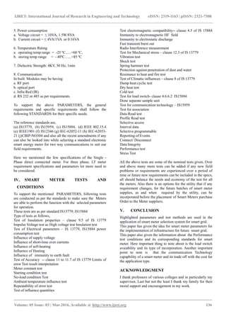 Smart meter parameters for smart grid | PDF