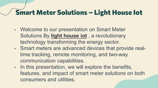 Smart Metering: Revolutionizing Energy Management | PPTX
