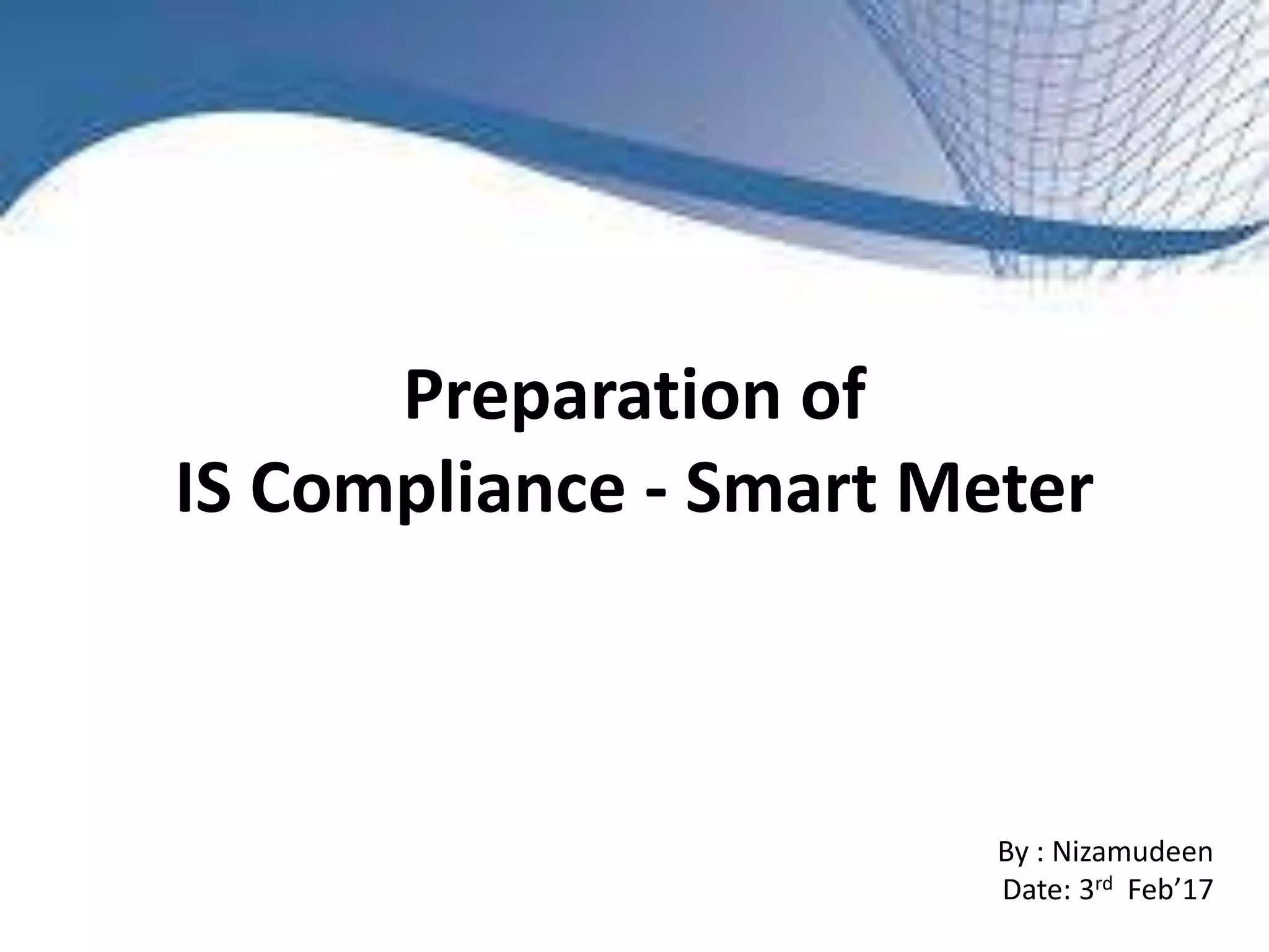 Smart meter standards overview | PPSX
