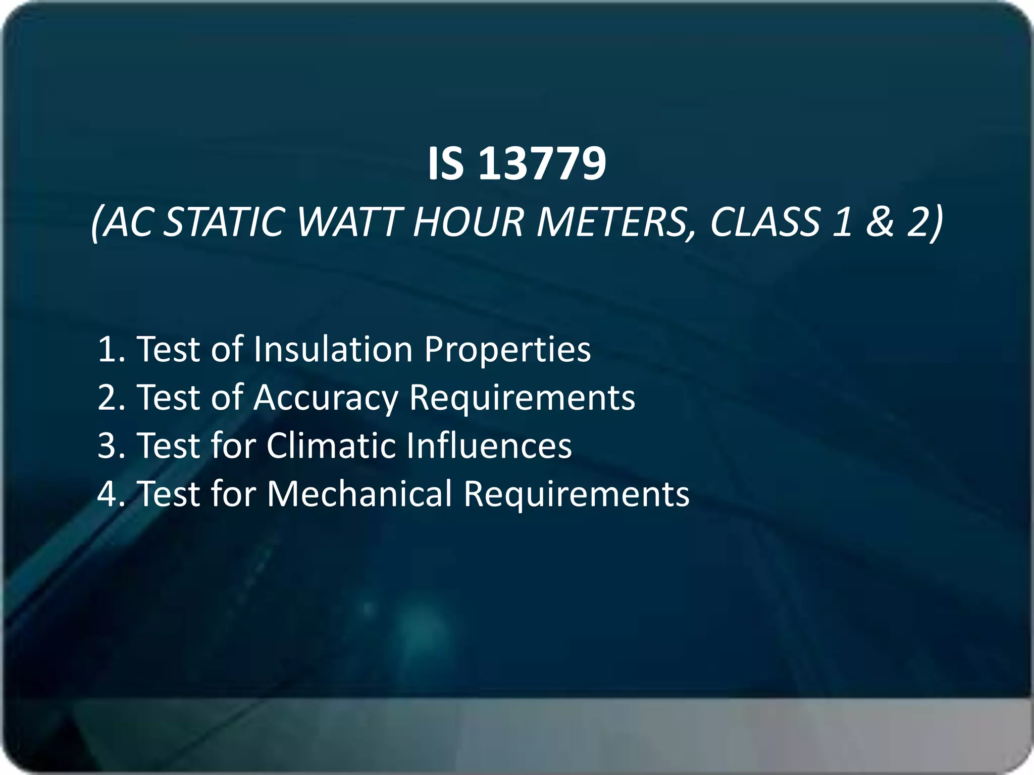 Smart meter standards overview | PPSX