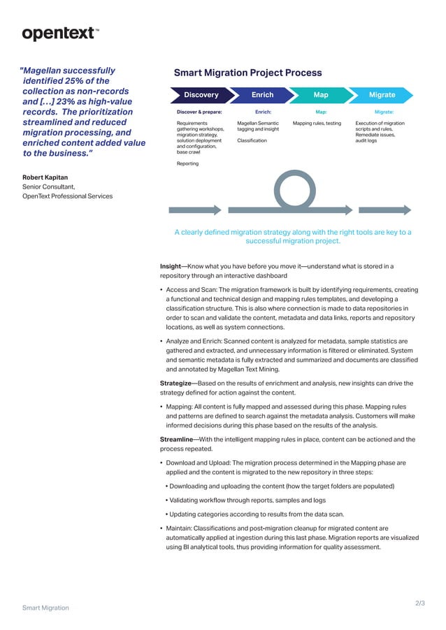 Smart migration Solution overview | PDF | Databases | Computer Software and Applications
