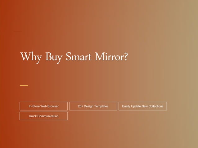 Smart mirror application | PPT