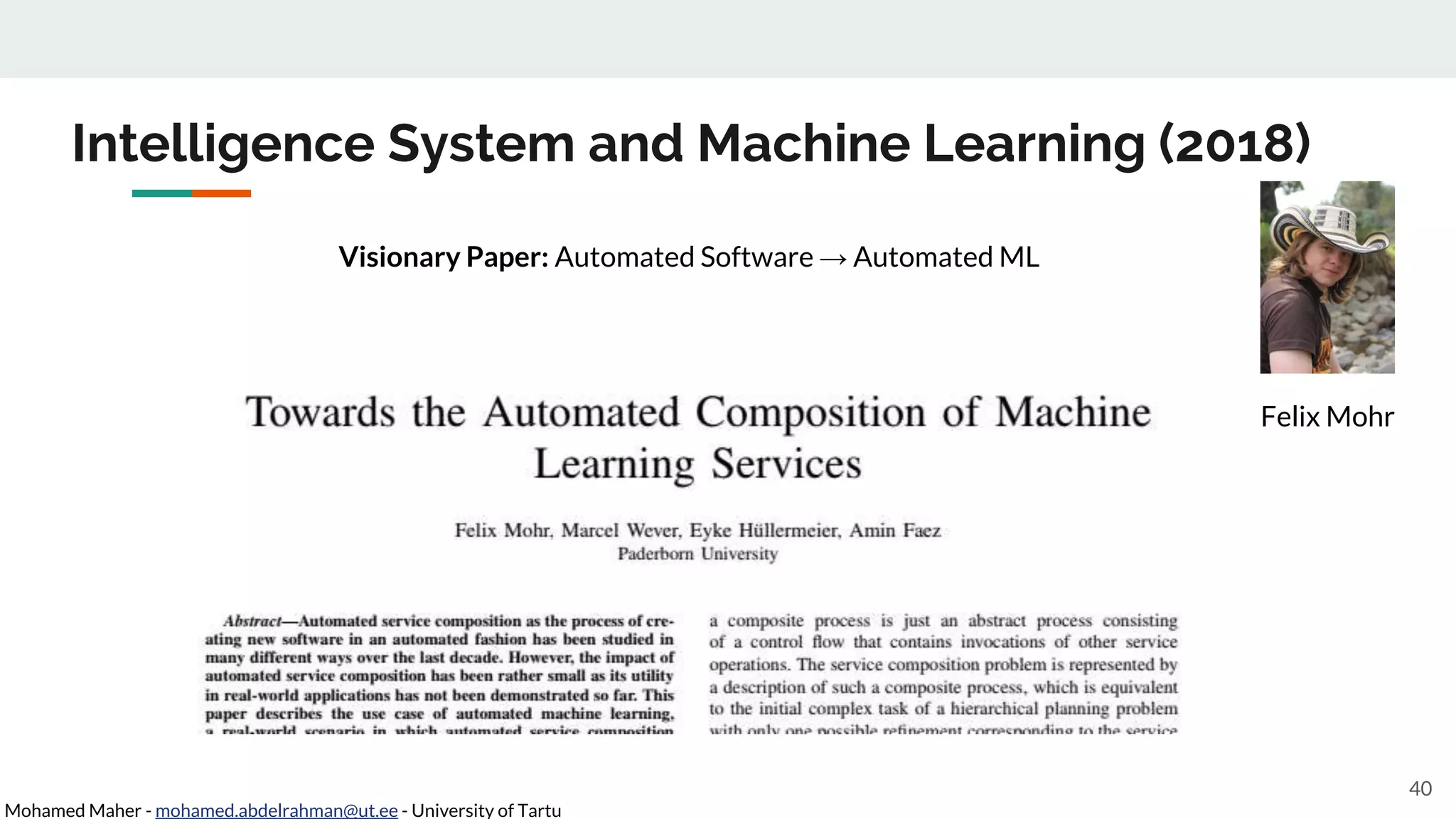 Automated Machine Learning and SmartML