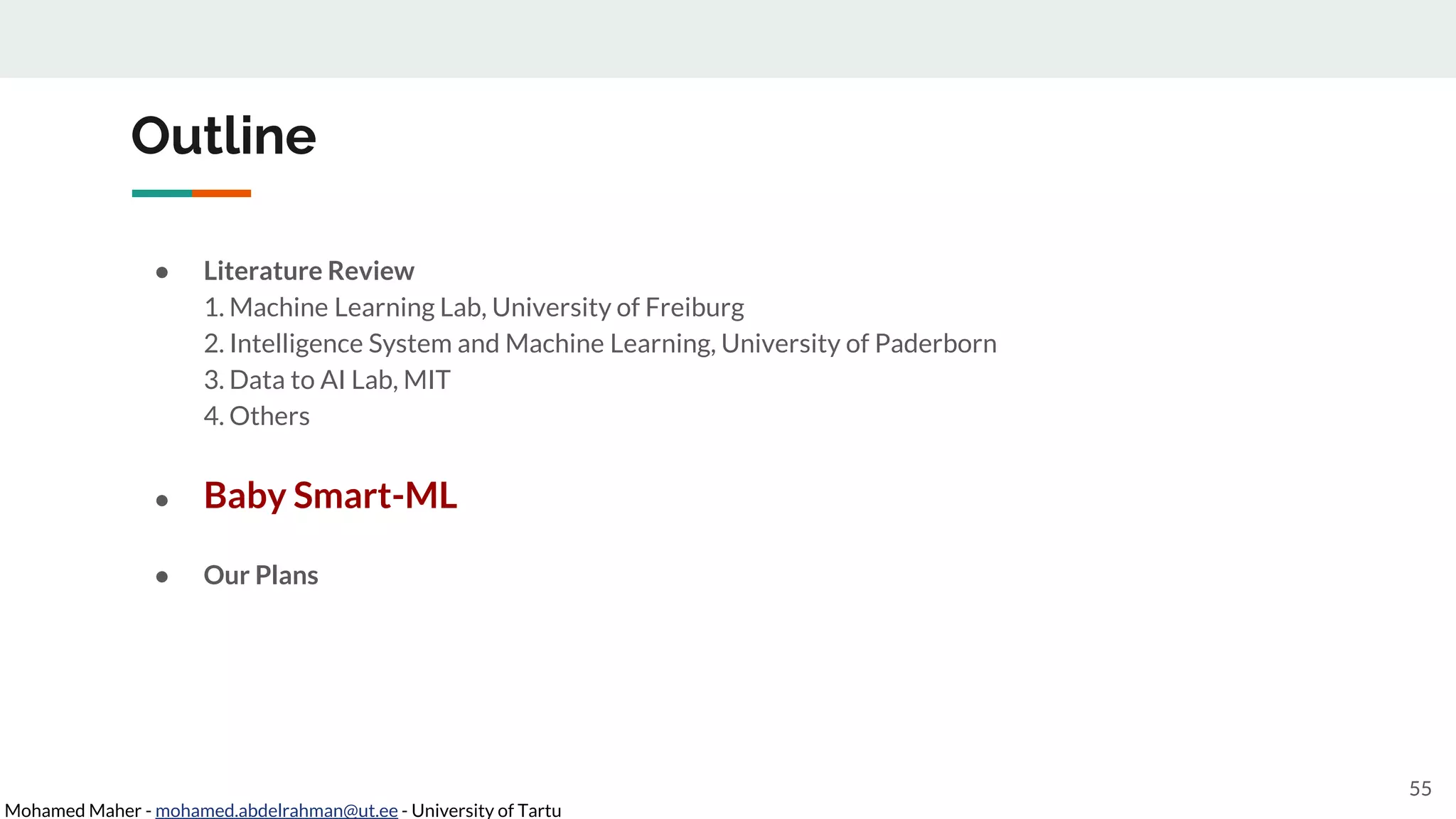 Automated Machine Learning and SmartML