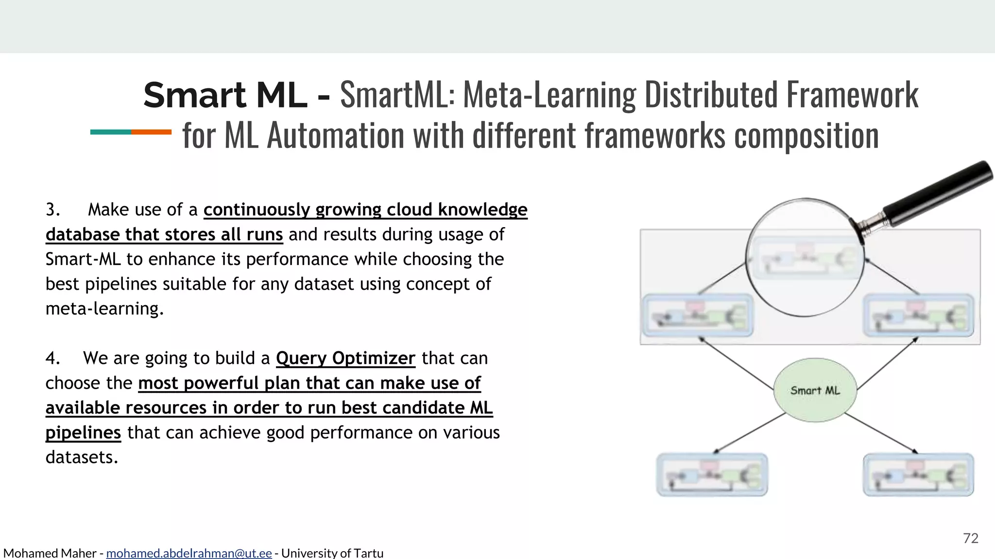 Automated Machine Learning and SmartML