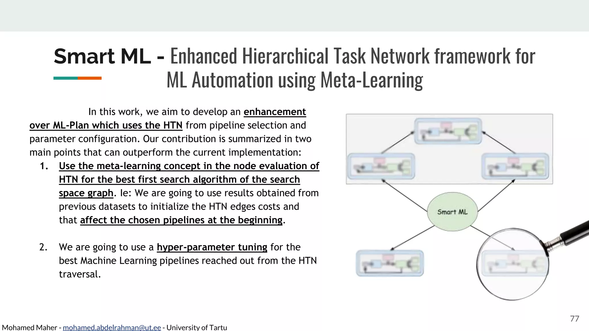 Automated Machine Learning and SmartML