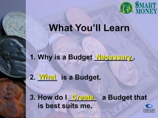 Smart Money Budgets.ppt