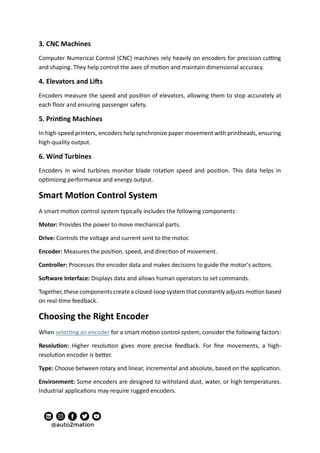 Smart Motion Control with Encoders in Automated Systems | PDF