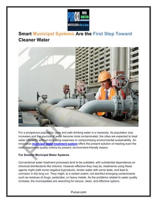 Smart Municipal Systems Are the First Step Toward Cleaner Water | PDF