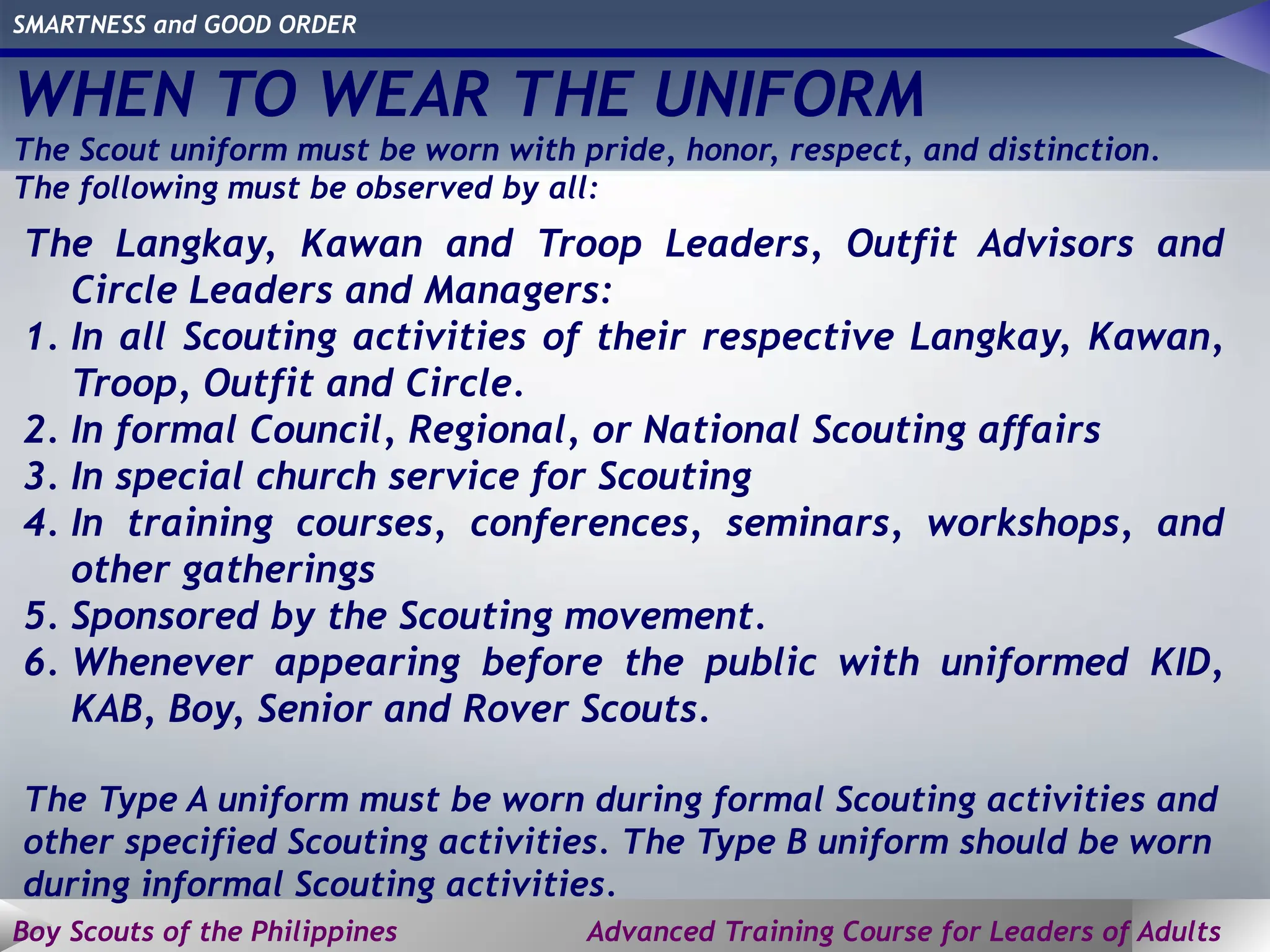 Boy Scout of the Philippines Smartness & Good Order.pptx