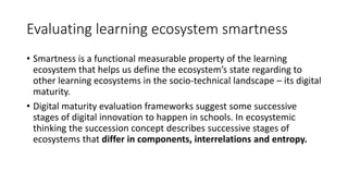 Smartness of the learning ecosystem | PPT