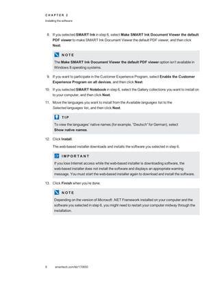 Smart notebook 2014 software guidlines | PDF
