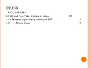 Smart note taker | PPT