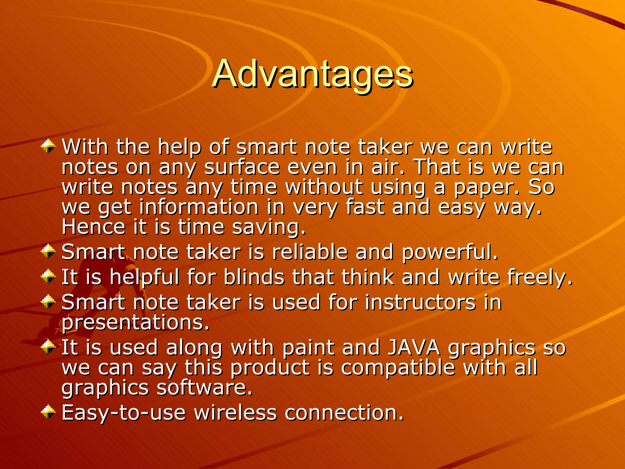 Smart note taker | PPT