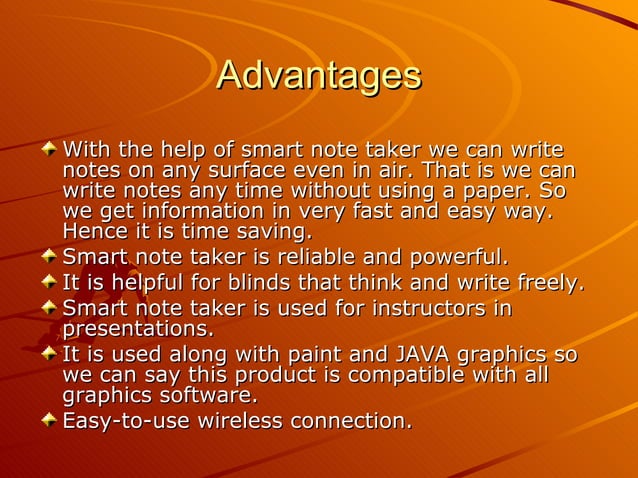 Smart note taker | PPT | Programming Languages | Computing