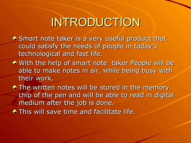 Smart note taker | PPT | Programming Languages | Computing