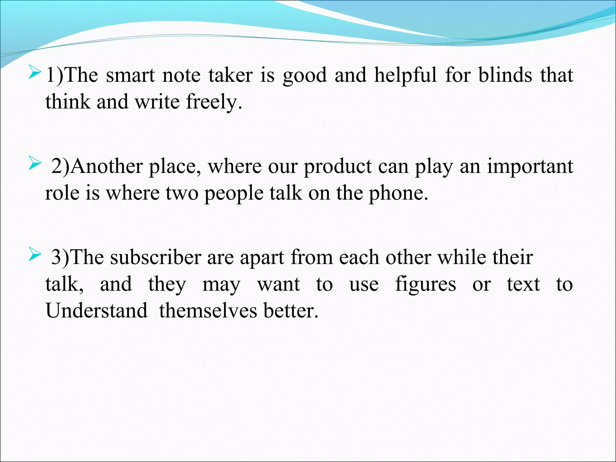 Smart note taker | PPT